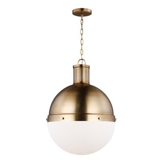 Hanks One Light Pendant in Satin Brass - Transitional - Pendant ...