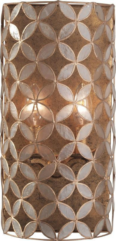 Luxury Capiz Shell Wall Sconce, 8" - Beach Style - Wall Sconces - by ...
