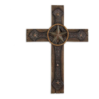 Rustic Cowboy Wall Cross - Southwestern - Wall Accents - by VirVentures ...