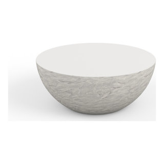 Antique Stone Bowl Coffee Table - Transitional - Outdoor Coffee Tables ...