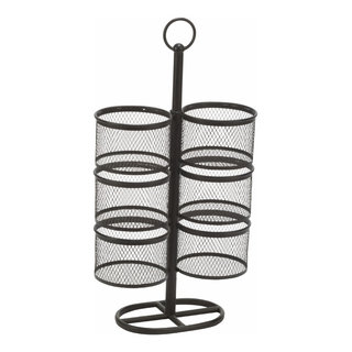 6 Bin Mesh Rotating Display - Industrial - Storage Bins And Boxes - by ...