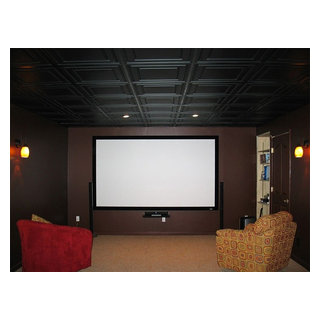Home Theater Ceiling Ideas - Home Theatre - San Francisco - by Ceilume ...