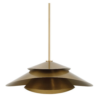 Hunter Hiro Alturas Gold 1 Light Extra Large Pendant Ceiling Light ...