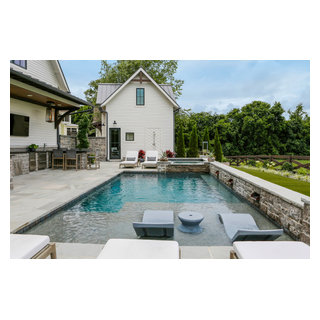 Modern Farmhouse - Farmhouse - Pool - Nashville - by Brad Ramsey ...