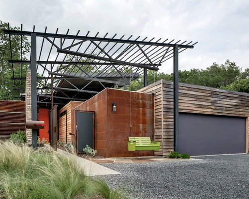 Best Industrial Exterior Home Design Ideas & Remodel Pictures | Houzz
