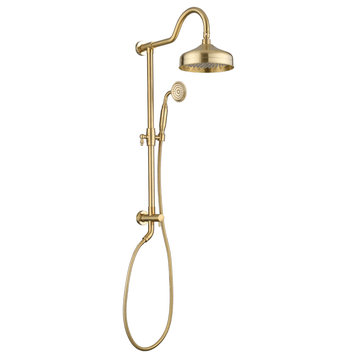 The 15 Best Gold Shower Heads and Shower Systems | Houzz