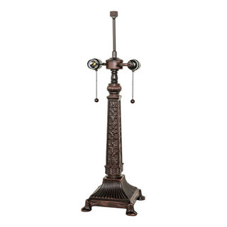 27" High Decorative Mission Table Base - Traditional - Lamp Bases - by ...