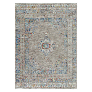 Couristan Nostalgia Hamadan Denim Tawny Rug 6'6"x9'6" - Contemporary ...