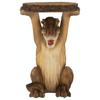 Design Toscano T-Rex Dinosaur Side Table - Rustic - Outdoor Side Tables ...