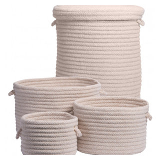Colonial Mills Basket Dre Braided Wool Light Grey Round, 10"x10"x7"/12 ...