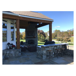 Outdoor All Season Covered Patio - Rustic - Patio - DC Metro - by Great ...
