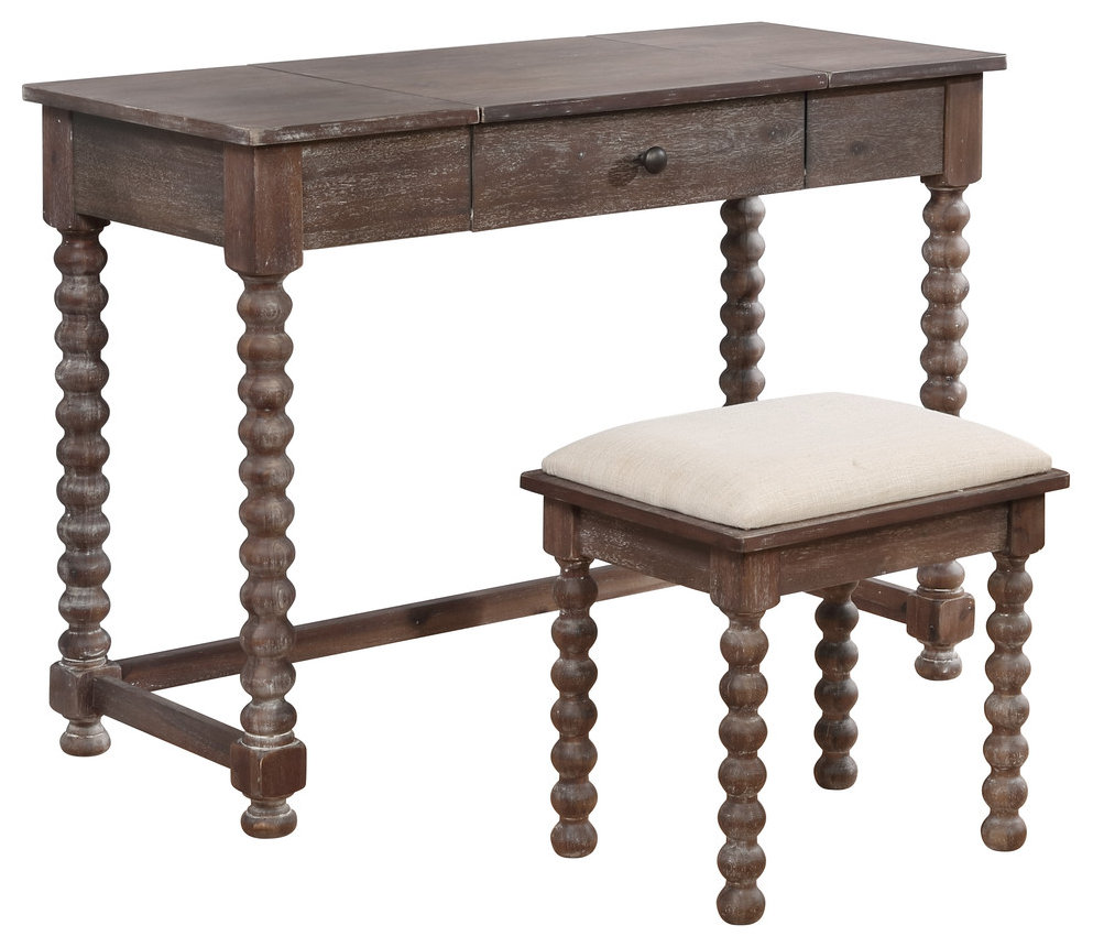 Ashley Spindle Vanity Set - Farmhouse - Bedroom & Makeup Vanities - by ...