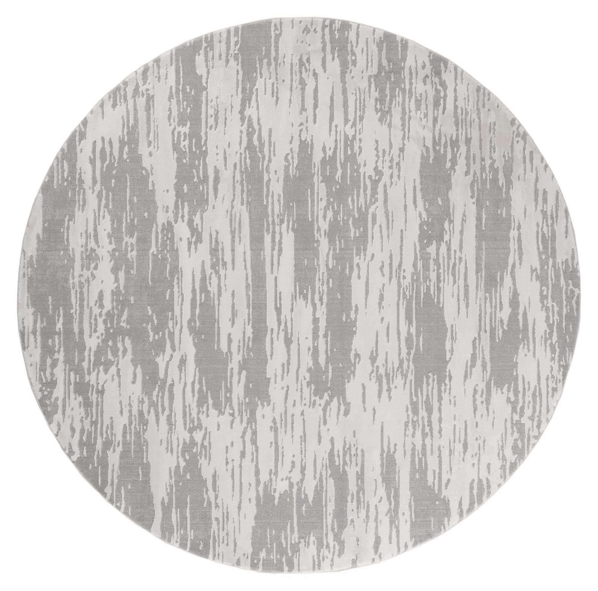 United Weavers Cascades Salish Silver Round Rug 7'10" Rd - Contemporary ...