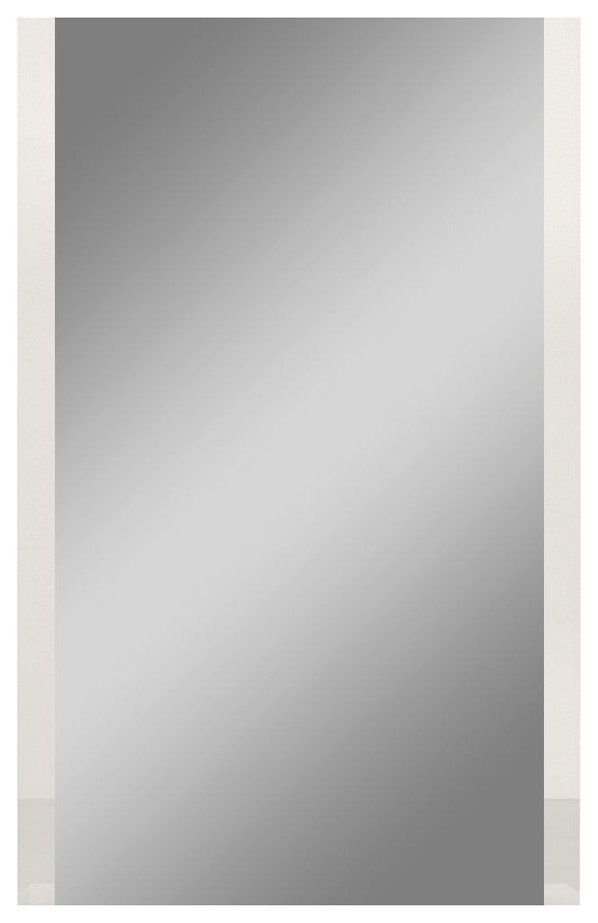 Anna Rectangular Mirror, Light Gray - Transitional - Wall Mirrors - by ...