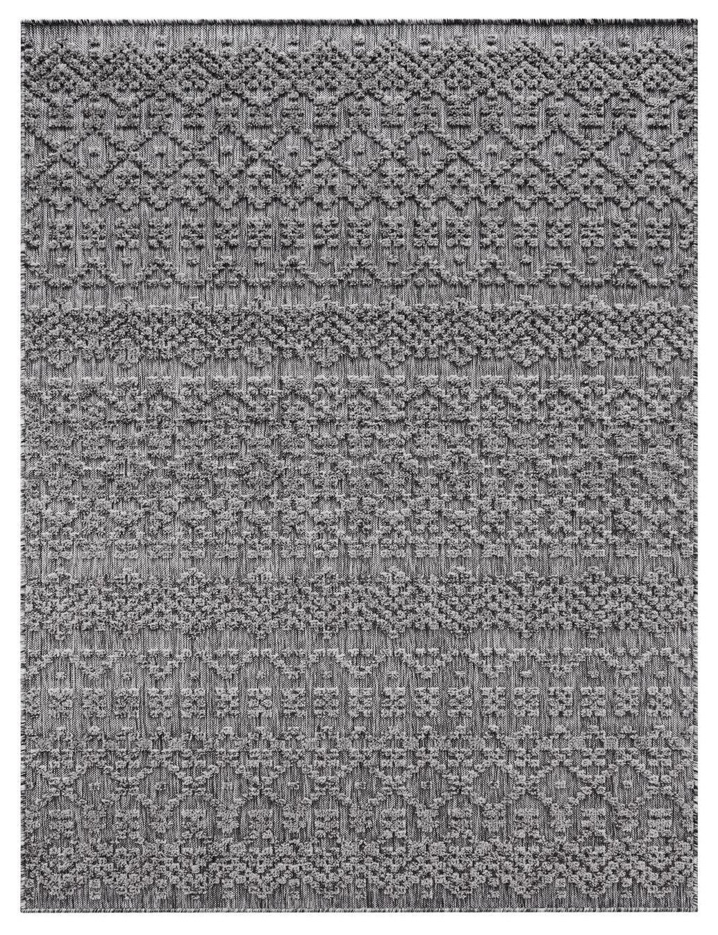 Indoor & Outdoor Rug With Textured Boho Pattern, 2'x3'3" - Scandinavian ...