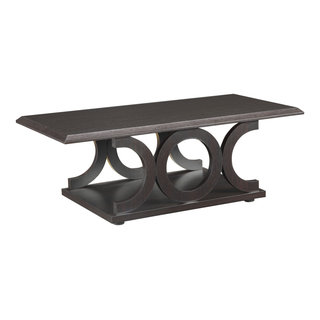 Shelly Rectangular Engineered Wood Coffee Table Cappuccino - Coffee ...