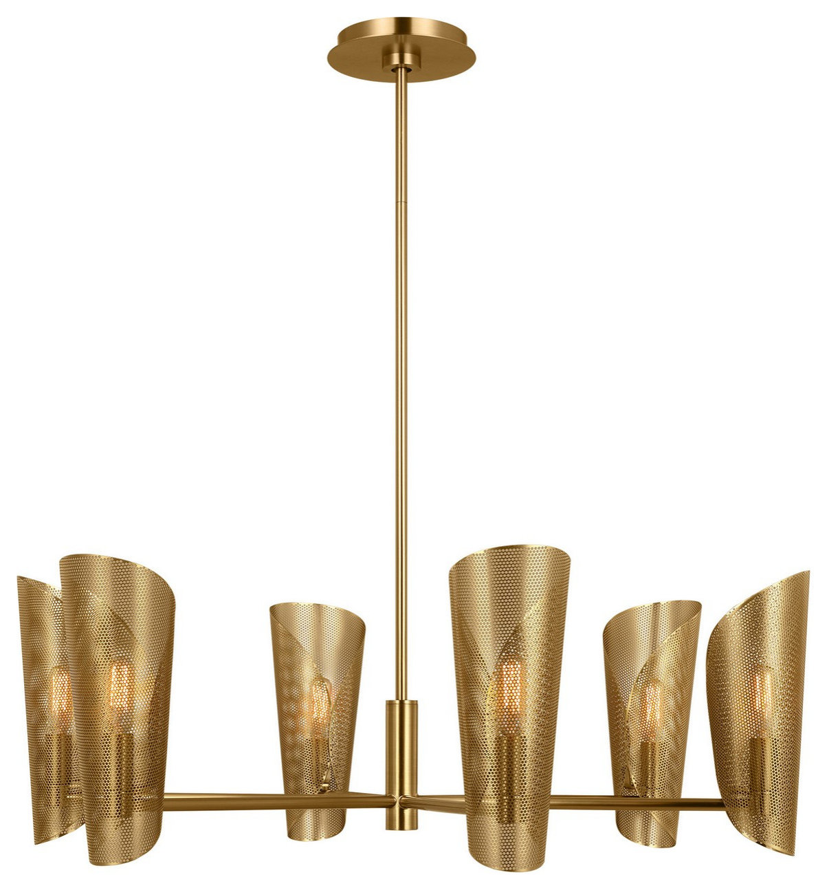 Visual Comfort Studio Plivot Six Light Chandelier - Transitional ...