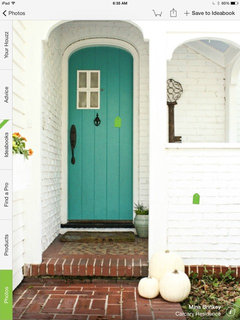 Need help with front door color and should I remove trees either side ...