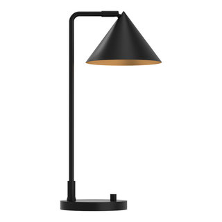 Remy 20" Table Lamp Matte Black 72" Wire Rotary Dimmer E26 60W, L10-1/2 ...