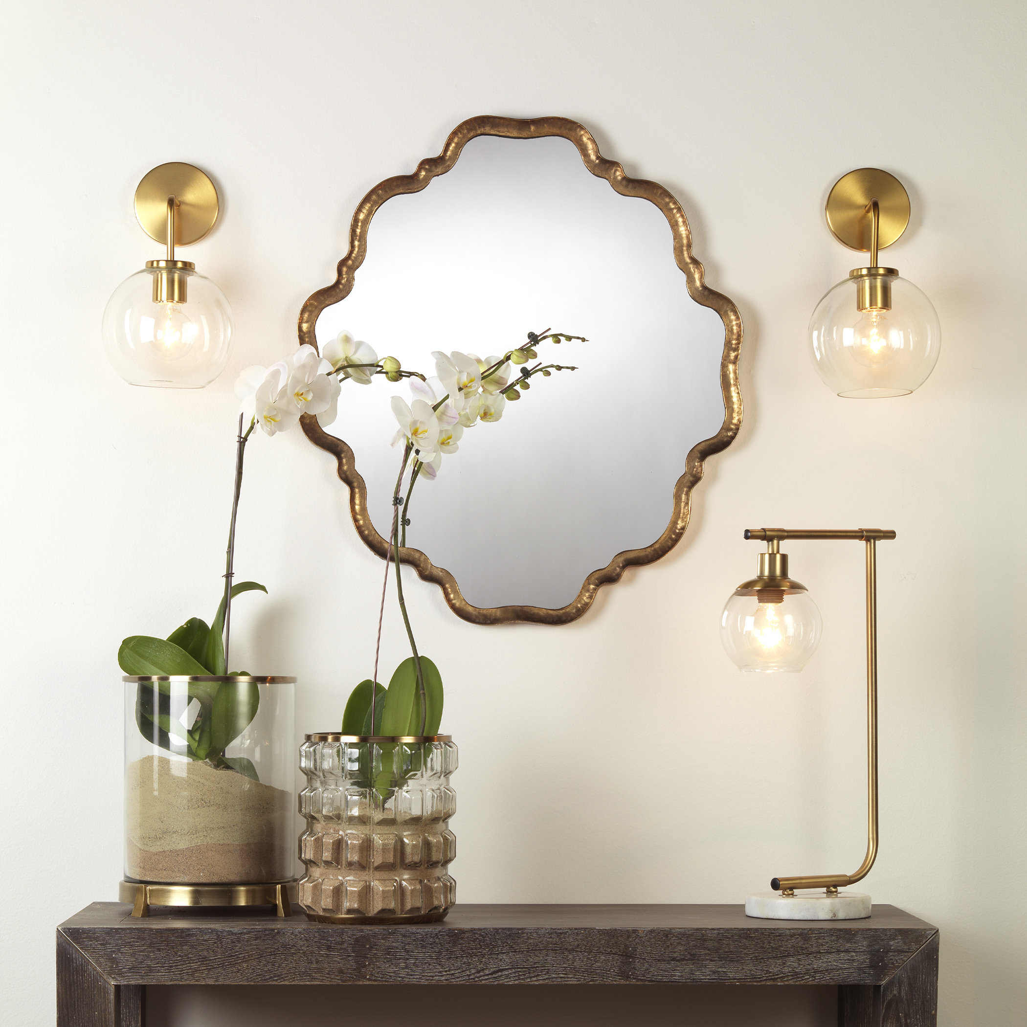 Elise Metal Mirror - Traditional - Wall Mirrors - by HedgeApple | Houzz