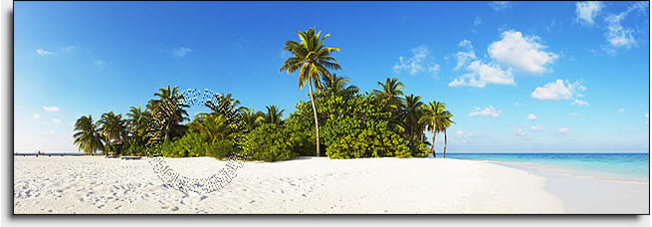 Curacao Island Caribbean One Piece Peel & Stick CANVAS Wall Mural ...