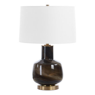 Uttermost 30460, 1-Light Table Lamp, Buchanan, Brass - Modern - Coffee Tables - by Lighting ...