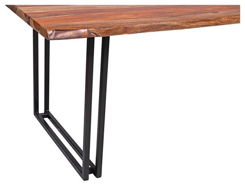 Porter Designs Manzanita Solid Sheesham Wood Dining Table - Brown ...