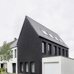 Black Stucco Home