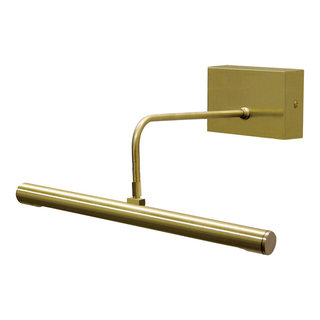 Battery Operated Slim-LED 12" Satin Brass Picture Light in Satin Brass ...