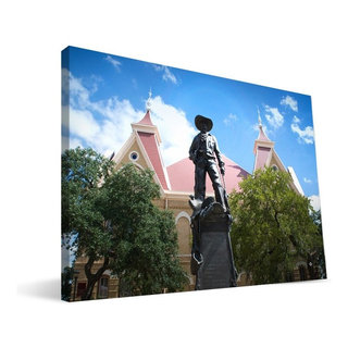 SWT Bobcats Old Main Canvas Print, 16"x24", 16"x24" - Contemporary ...