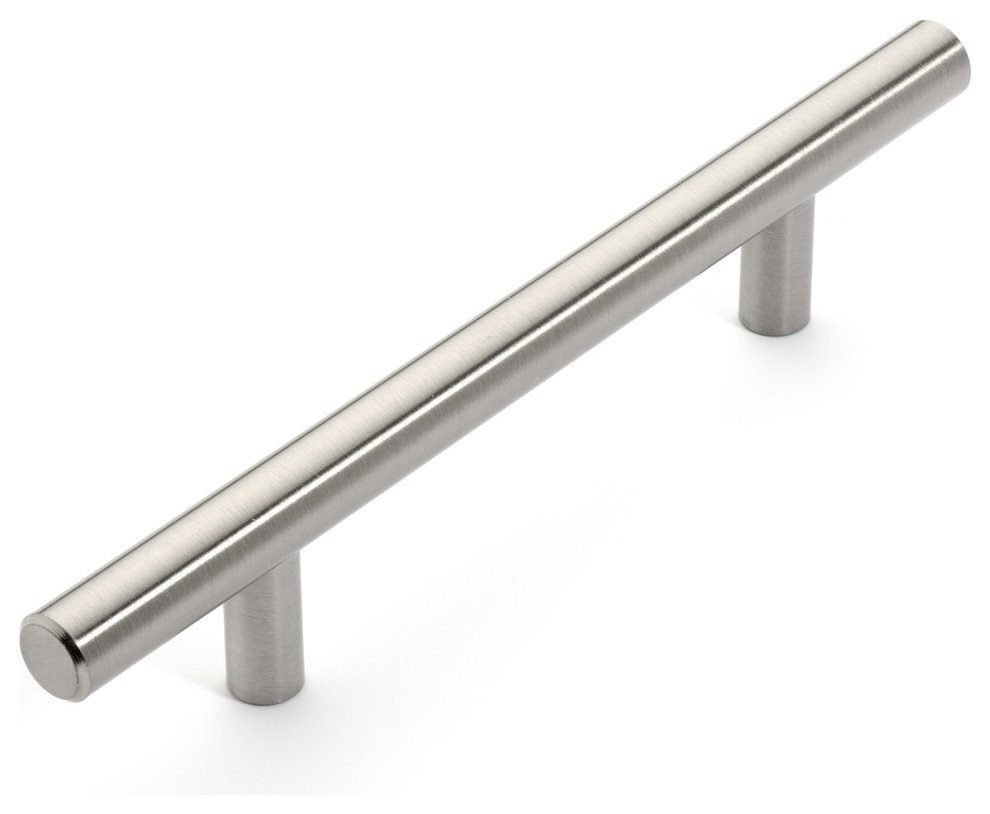 European Style Satin Nickel Bar Pulls - Modern - Cabinet And Drawer ...