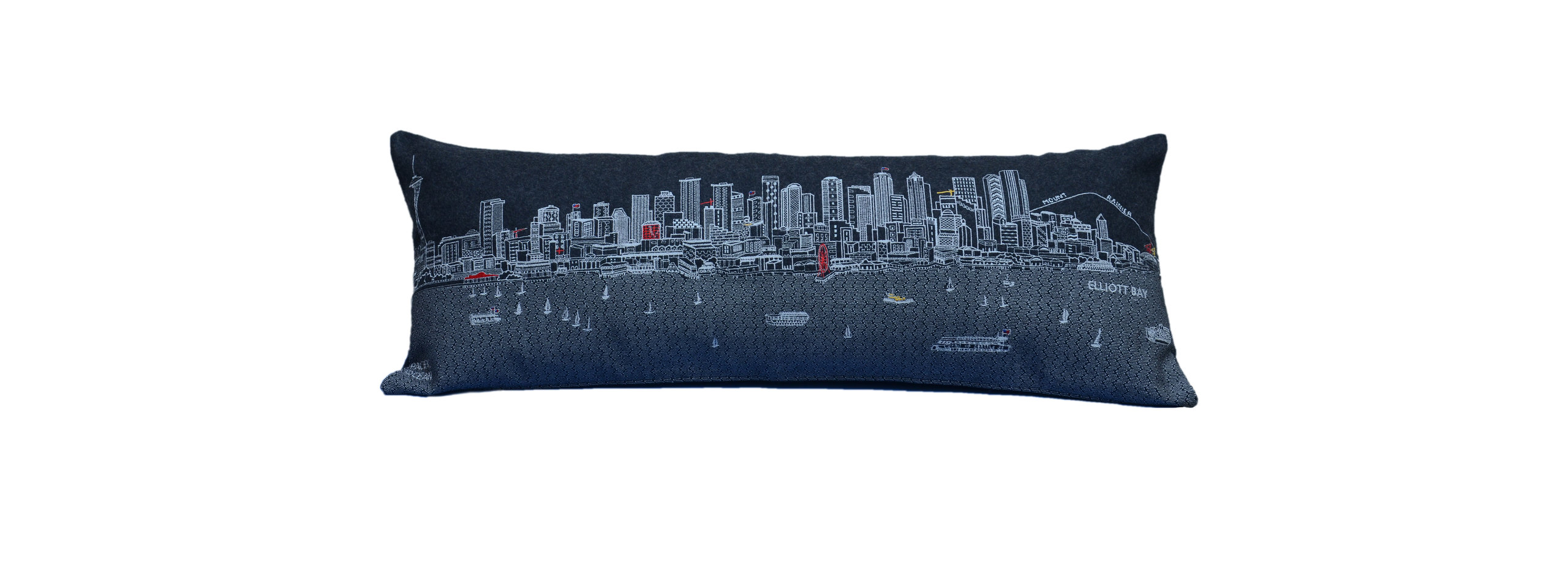 Seattle Skyline Cushion, King - Contemporary - Decorative Pillows - by ...