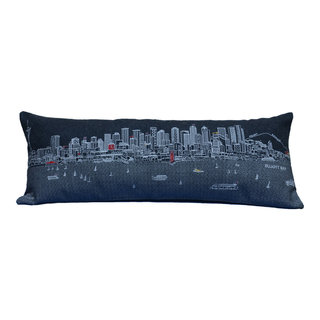 Seattle Skyline Cushion, King - Contemporary - Decorative Pillows - by ...