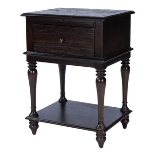 Ashburn Dark Brown Side Table, 4373403 - Traditional - Side Tables And ...