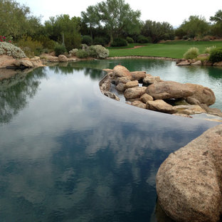 75 Beautiful Rustic Stone Pool Pictures & Ideas | Houzz