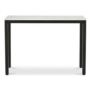 Parson Console Table, White Marble - Transitional - Console Tables - by ...