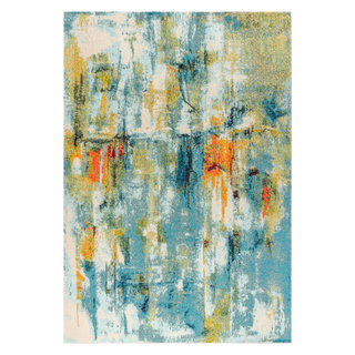 Contemporary POP Modern Abstract Area Rug, 3x5 - Contemporary - Area ...