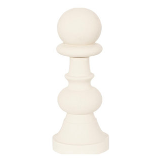 Rook Chess Sculpture, Cast Stone Black, Small, 12x12x36"h - Modern ...