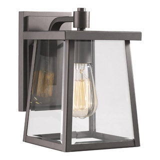 CHLOE Gabriel Transitional 1 Light Rubbed Bronze Outdoor Wall Sconce 12 ...