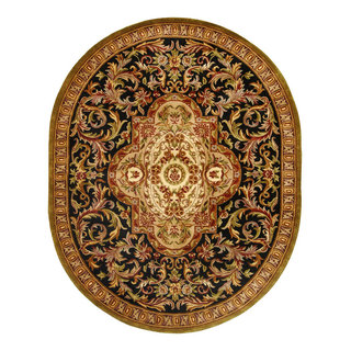Safavieh Classic Collection CL220 Rug, 7'6"x9'6" Oval - Victorian ...