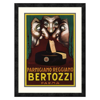 "Bertozzi" Framed Digital Print by Luciano Achille Mauzan, 17"x22", 21 ...