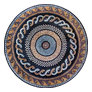 Round Marble Roman Mosaic, Treccia, 24" x 24" - Contemporary - Tile ...