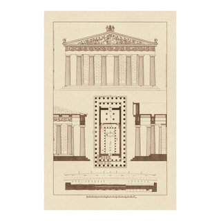 "The Parthenon at Athens" Digital Paper Print by J. Buhlmann, 14"x20 ...
