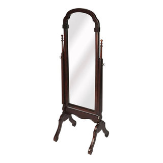 Butler Specialty Cheval Mirror, Dark Cherry - Traditional - Floor ...