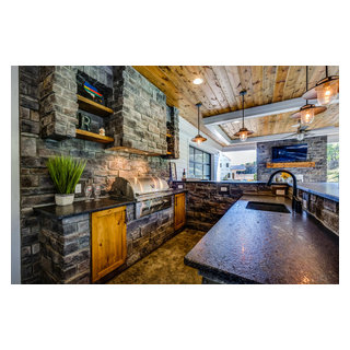 Austin Model Home built by Infinity Custom Homes - Farmhouse - Kitchen ...