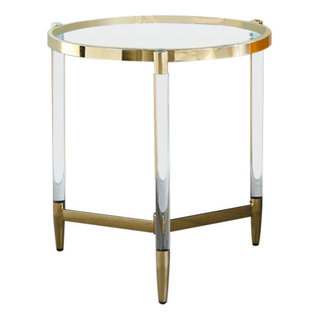 Sirna Glass End Table - Contemporary - Side Tables And End Tables - by ...