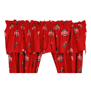 Ohio State Buckeyes Printed Curtain Valance, 84"x15" - Contemporary ...