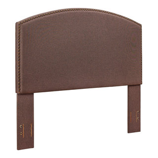 Cassie Curved Upholstered King/Cal King Headboard, Bourbon Linen ...