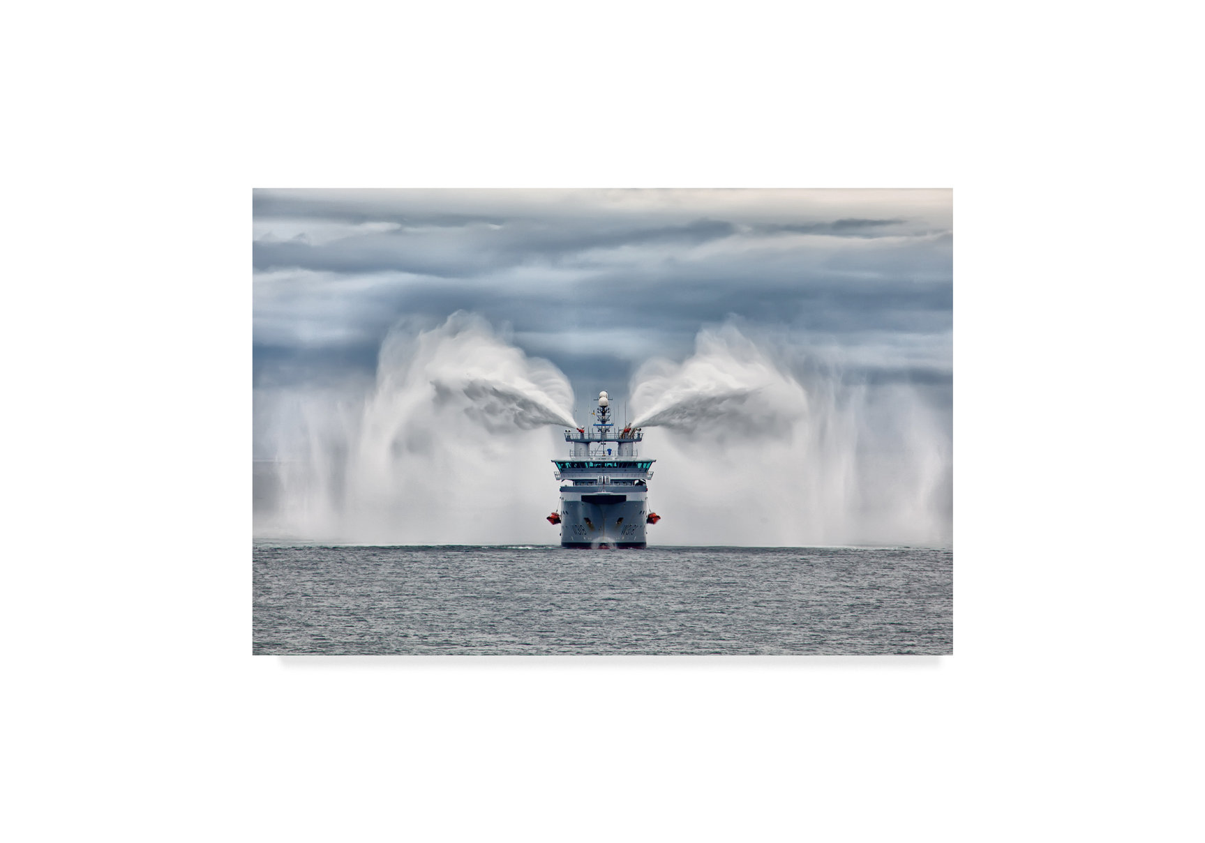 Roy Samuelsen 'Norwegian Coast Guard' Canvas Art, 24"x16" - Beach Style ...