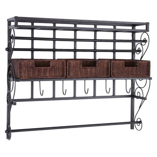 Wall Mount Craft Storage Rack - Tropical - Wall Organizers - by ...